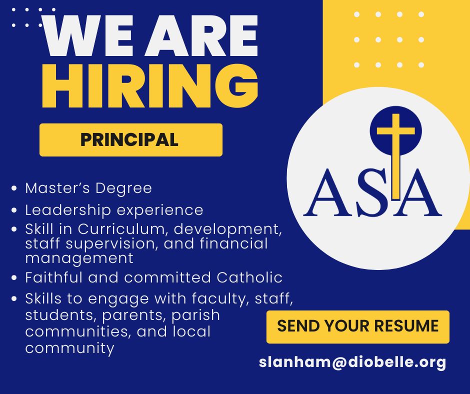 Job Opportunities - All Saints Academy Catholic School